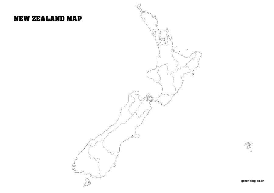 뉴질랜드 지도 다양한 종류를 다운로드 - GREEN BLOG