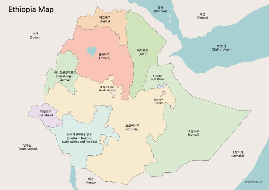 아프리카 지도 3가지 종류 무료 다운로드 - GREEN BLOG
